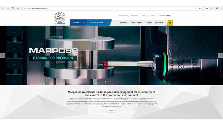 Marposs launches responsive website - Aerospace Manufacturing and Design