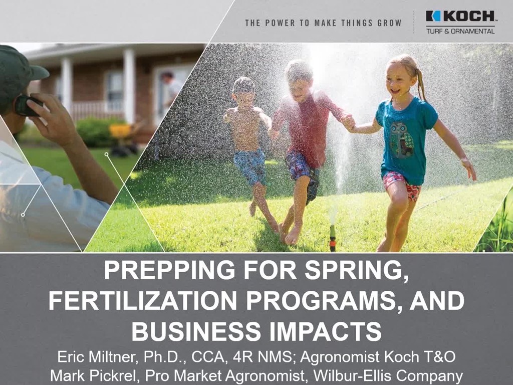 Prepping for spring, fertilization programs and business impacts - Lawn ...