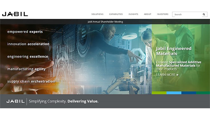 Jabil integrates engineered materials, 3D printing machines, proven ...