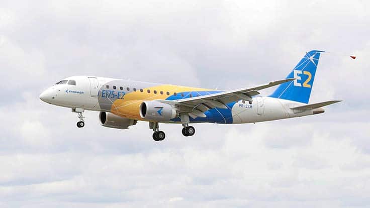 First Embraer E175-E2 Jet completes maiden flight - Aerospace ...