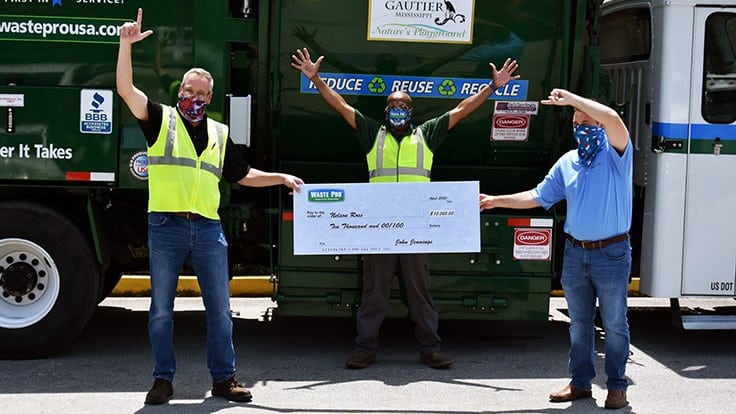 Waste Pro presents $10K Safety Awards to Mississippi drivers - Waste Today