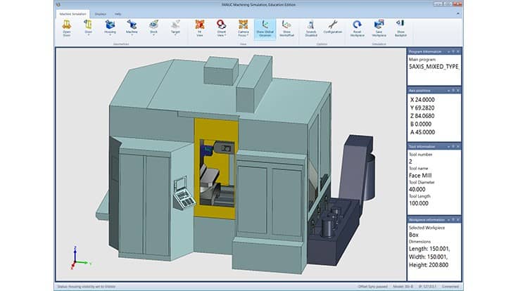 FANUC’s CNC workforce solution includes 5-axis simulation - Today's ...