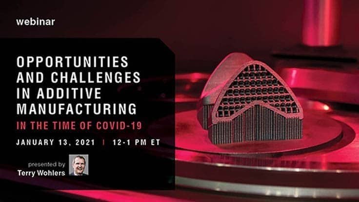 Terry Wohlers talks additive manufacturing Jan. 13, 2021 - Today's Medical Developments
