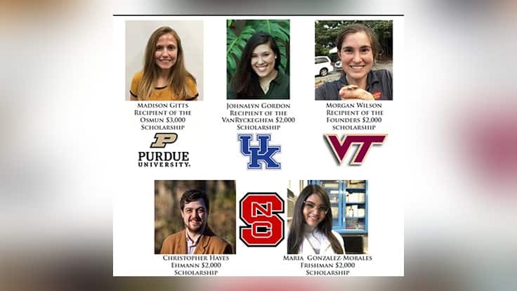Pi Chi Omega Awards Five Scholarships - Pest Control Technology