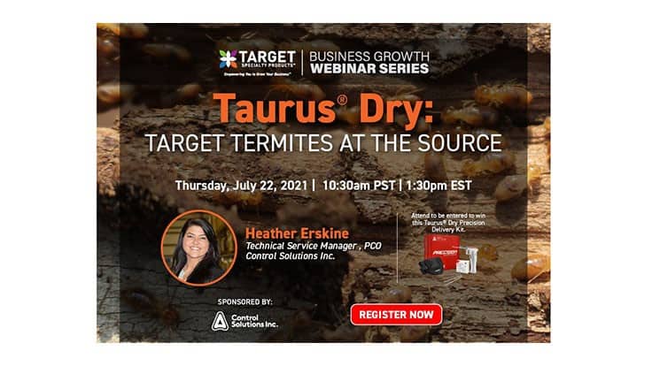 Business Growth Webinar Talks Taurus Dry for Termites - Pest Control ...