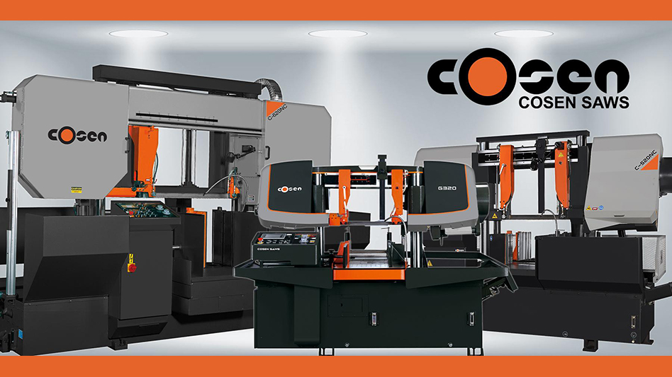 Cosen's automatic dual column band saws - Aerospace Manufacturing and ...