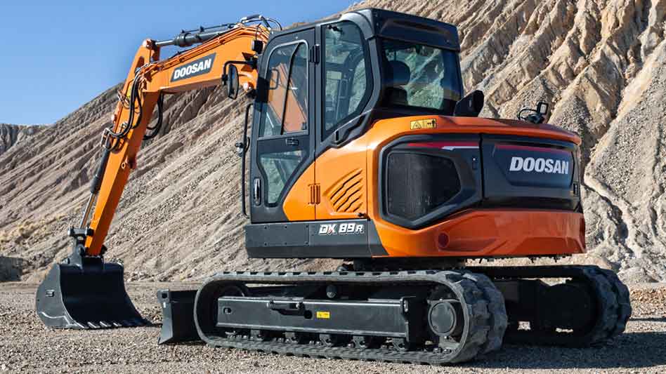 Develon introduces DX89R-7 mini excavator - Waste Today
