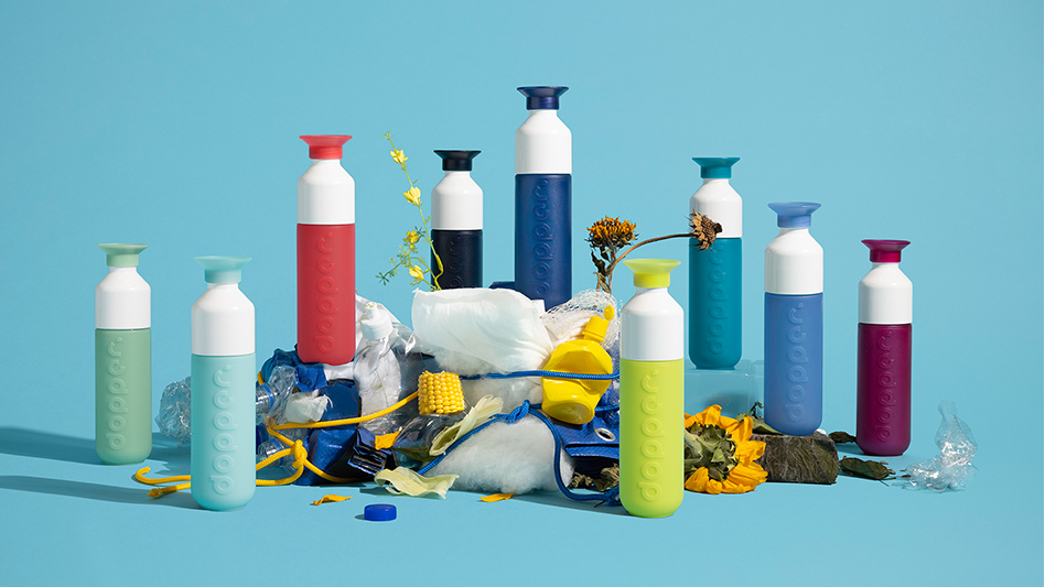 Dopper's new line of reusable plastic bottles features Eastman's Tritan ...