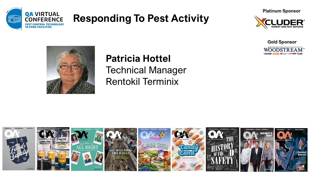 Responding To Pest Activity - Quality Assurance & Food Safety