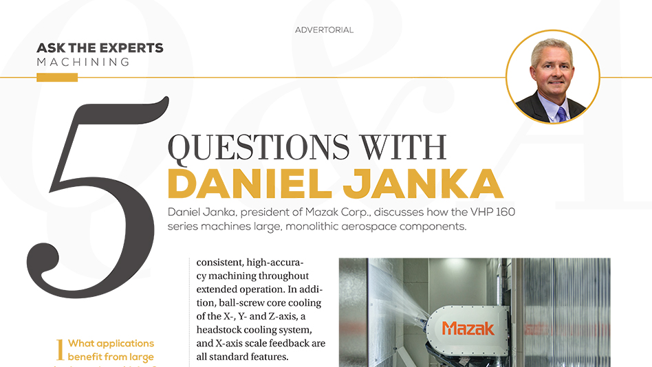 5 Questions with Daniel Janka - Aerospace Manufacturing and Design