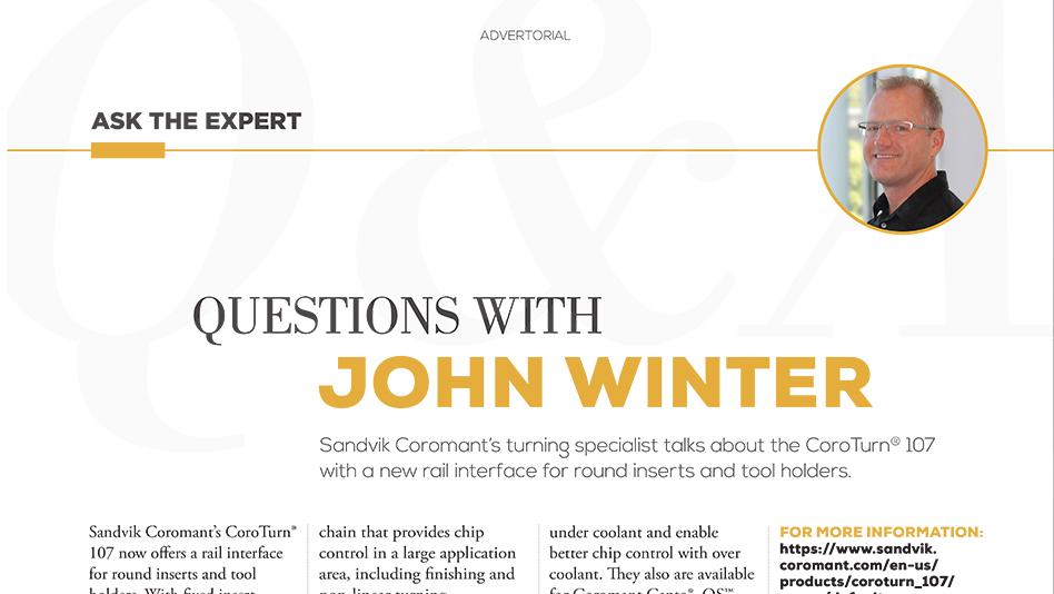 Questions with John Winter - Aerospace Manufacturing and Design