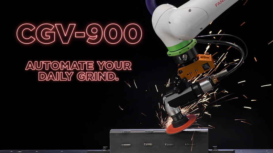 ATI Industrial Automation's CGV-900 Compliant Angle Grinder - Aerospace Manufacturing and Design