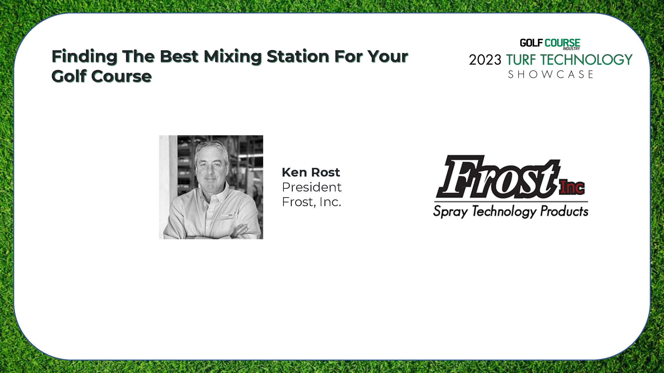 2023 Turf Technology Showcase: Spray mixing - Golf Course Industry