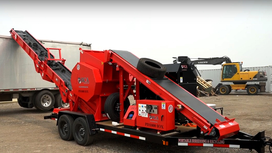 BCA designs tire shredder for productivity - Construction & Demolition ...