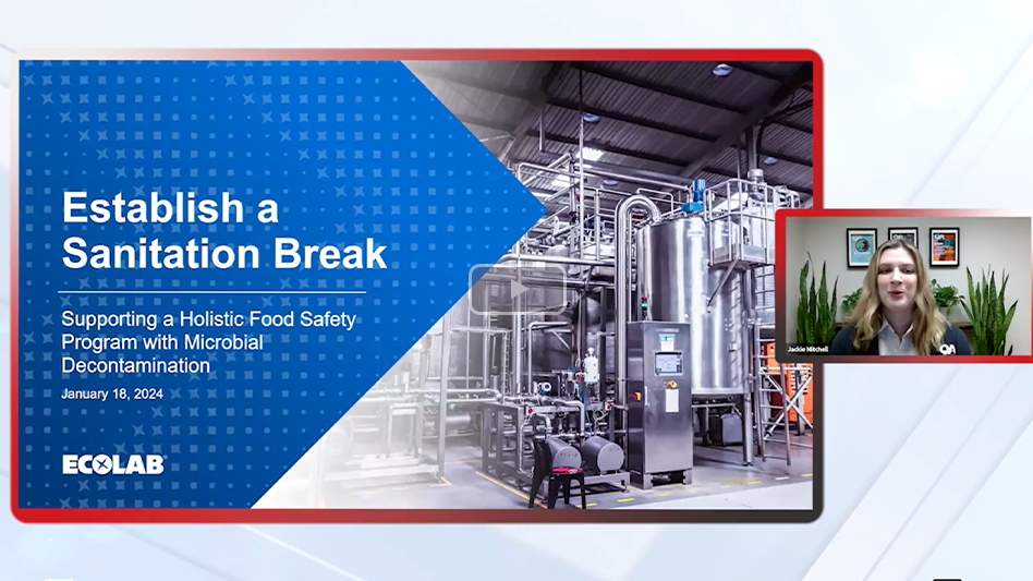 Establish a Sanitation Break: Supporting a Holistic Food Safety Program ...