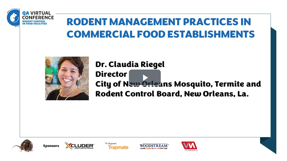 Rodent Management Practices in Commercial Food Establishments - Quality ...