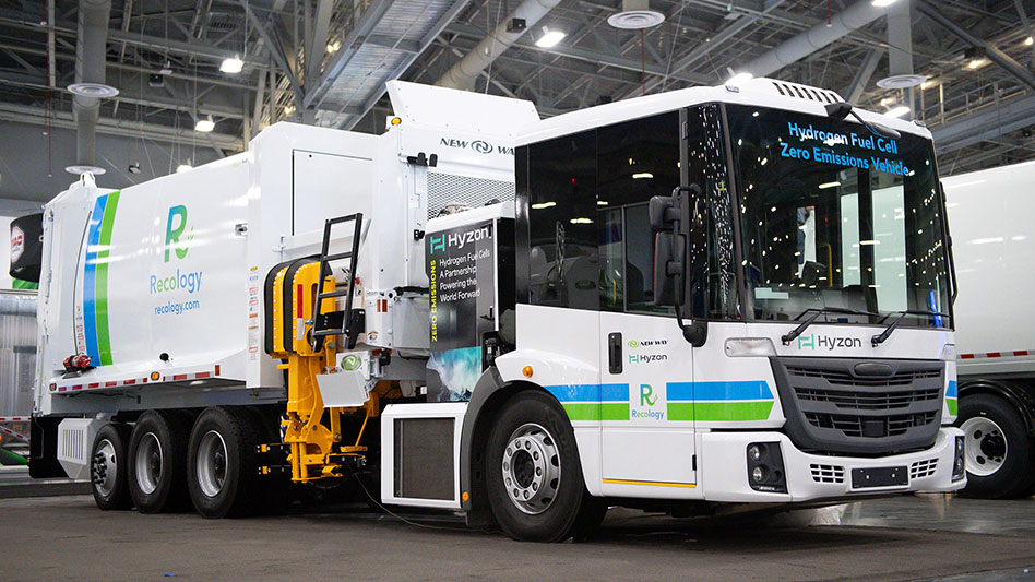 New Way and Hyzon unveil first hydrogen fuel cell refuse truck ...
