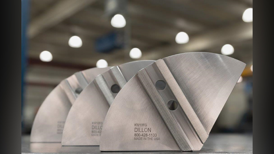 Dillon Manufacturing's extruded aluminum full grip pie jaws - Aerospace Manufacturing and Design