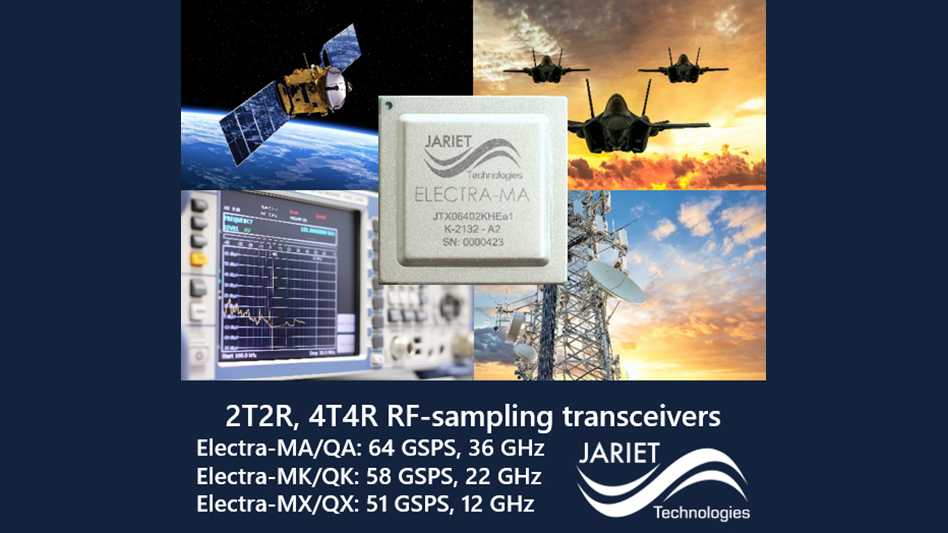 JARIET Technologies' ELECTRA Direct RF-sampling ADC/DAC transceivers ...