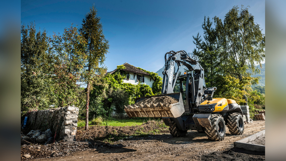 Mecalac debuts 12MTX wheeled excavator loader - Lawn & Landscape