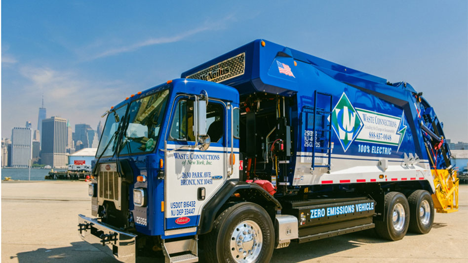 Peterbilt delivers EV trucks to Waste Connections of New York - Waste Today