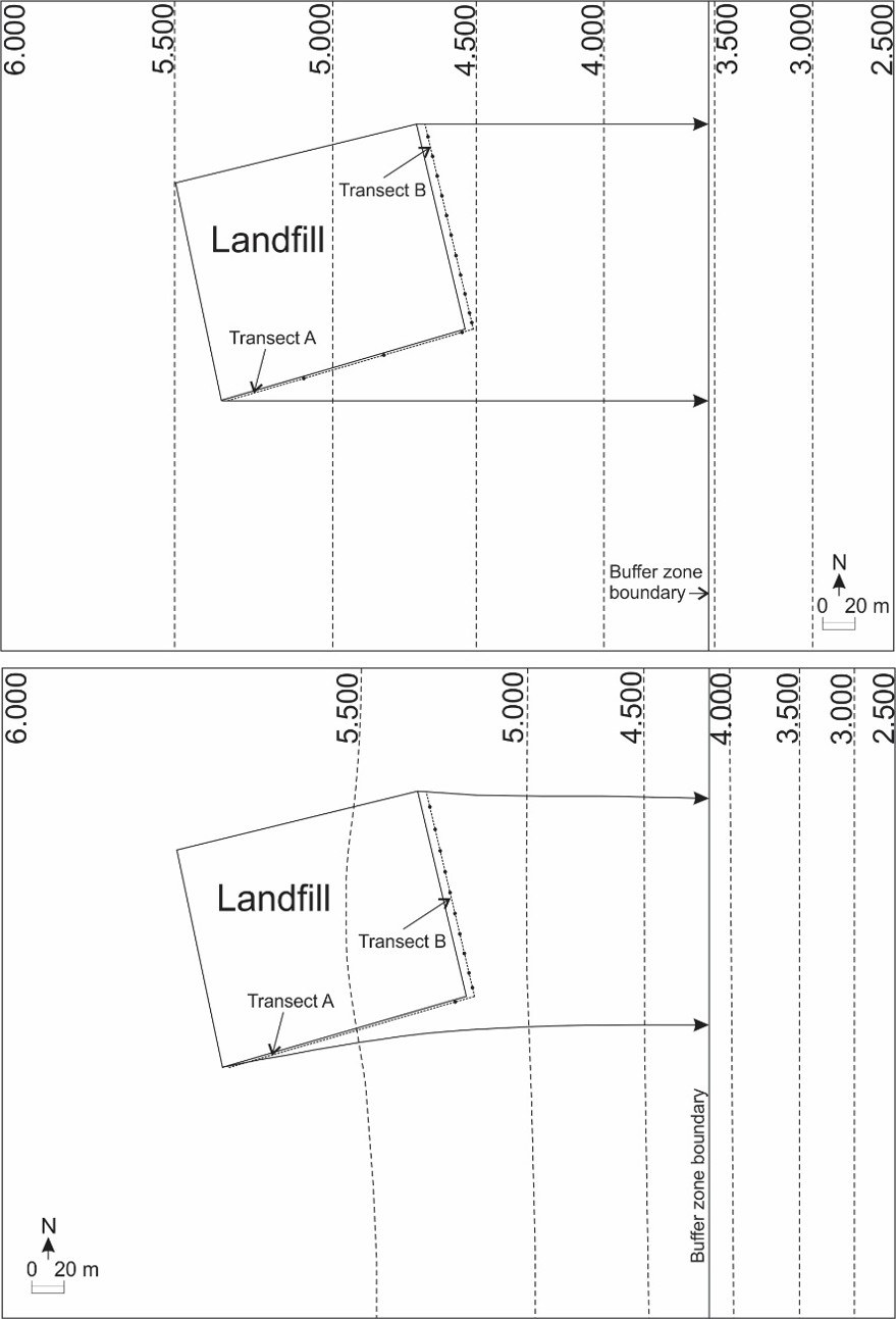 Variable recharge and strategic groundwater monitoring near lined ...