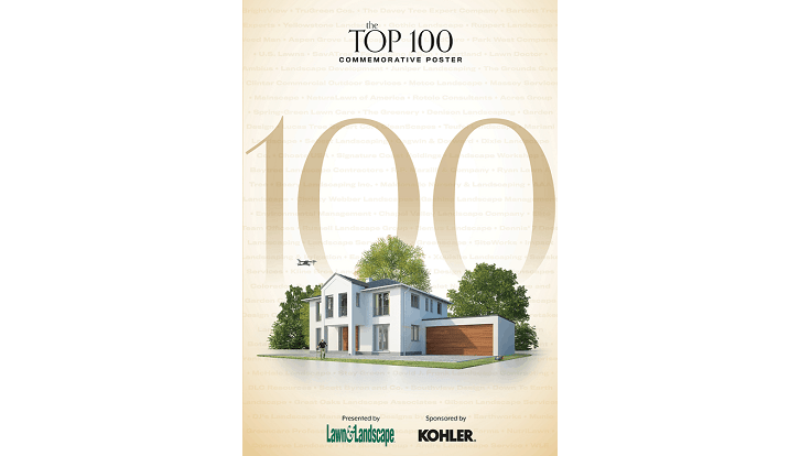 The Top 100 Commemorative Poster - Lawn & Landscape